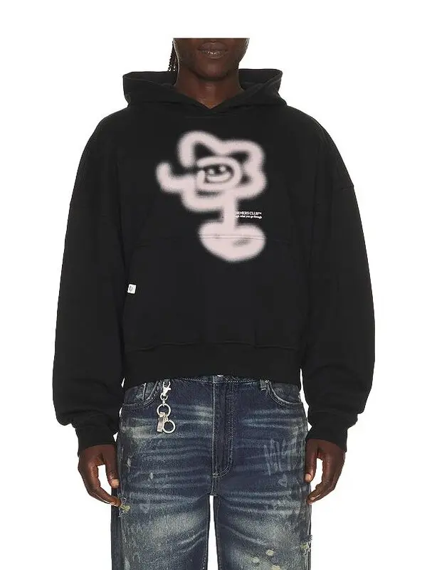 DRMERS CLUB Graffiti Flower Hoodie - Black