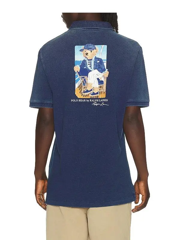 Polo Ralph Lauren Short Sleeve Mesh Novelty Bear Polo In . Also - Navy