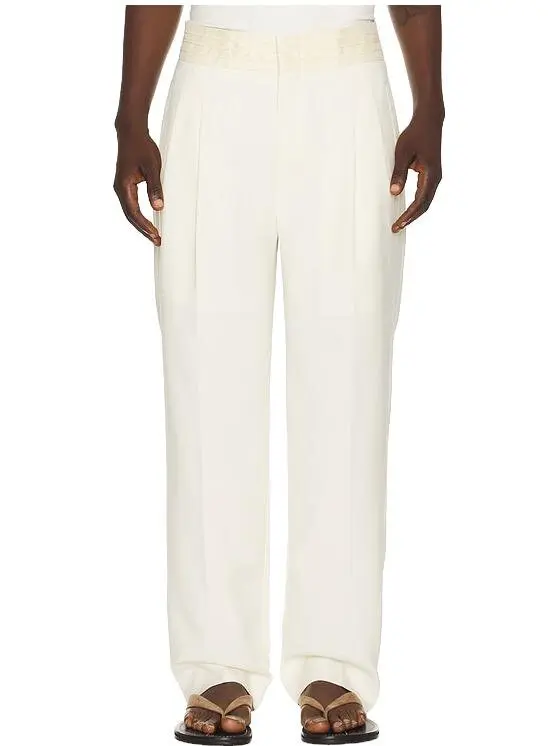 SANEA Chawi Tailored Trousers - Ivory