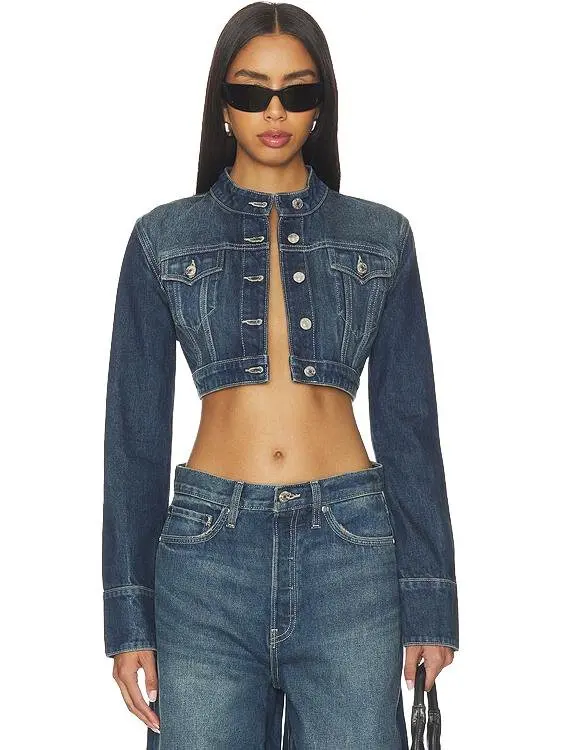 EB DENIM Hannah Cropped Jacket - Blue