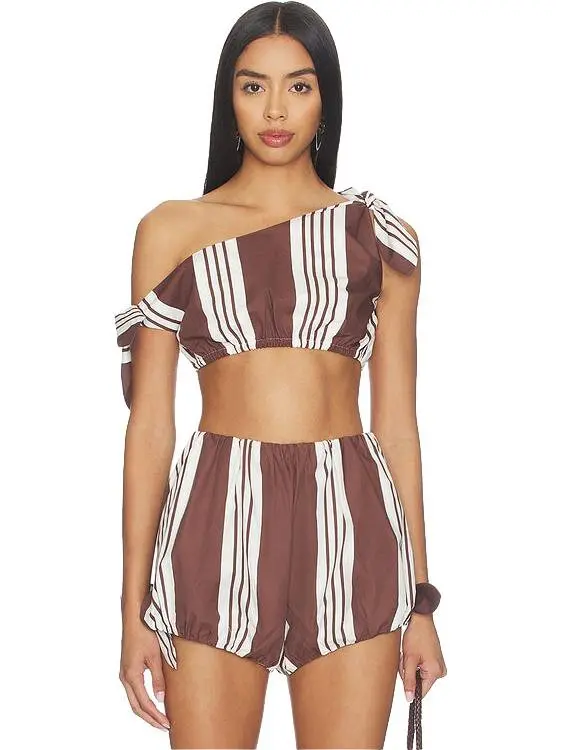 Posse Rosie Tie Top - Brown