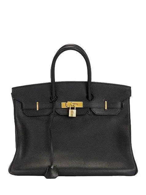 FWRD RENEW Hermes Birkin 35 Retourne Handbag In Ardennes Leather - Black