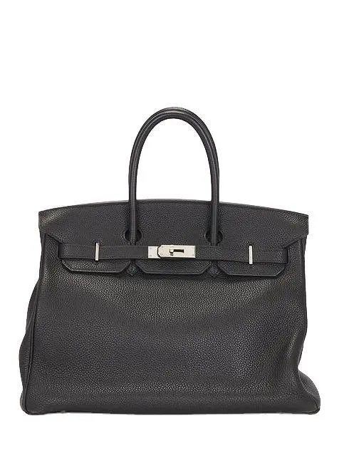 FWRD RENEW Hermes Togo Birkin 35 Handbag - Black