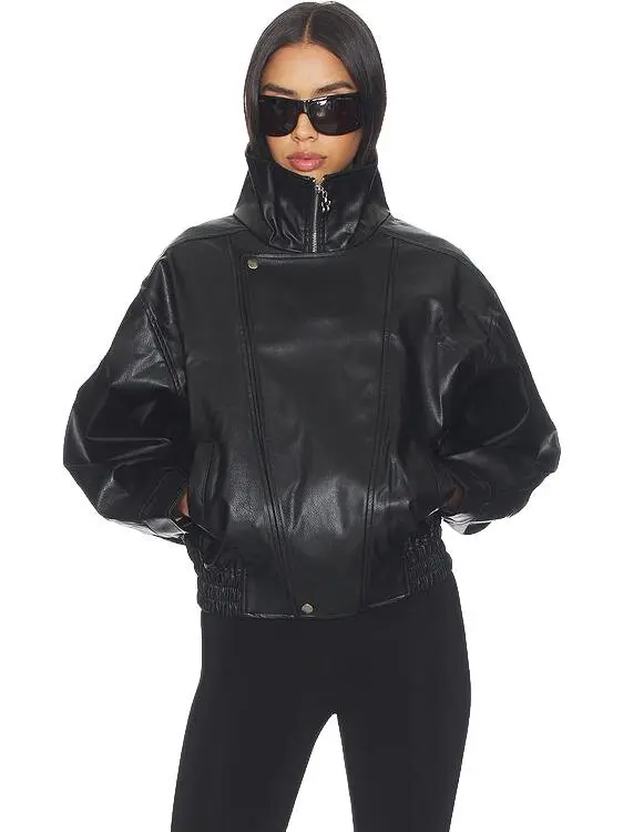LISA SAYS GAH Leather Jacket - Black