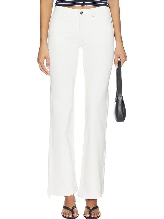 Good American Low Boot Jeans - White