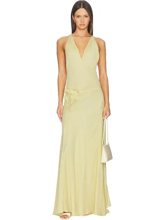 MOTHER OF ALL Fran Belt Dress - Lemon