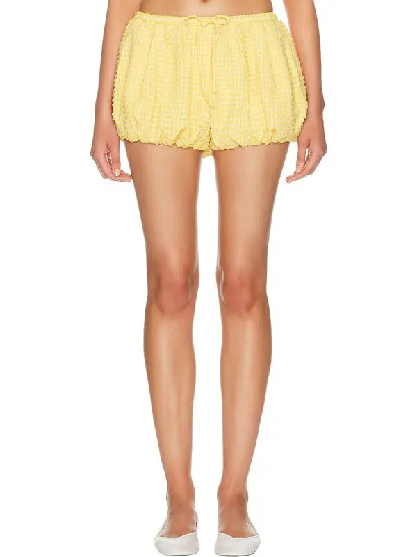 Simkhai Addie Bubble Short - Mango Ivory