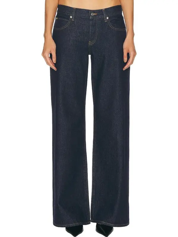 FRAME The Leo Low Rise Baggy Jean - Casino