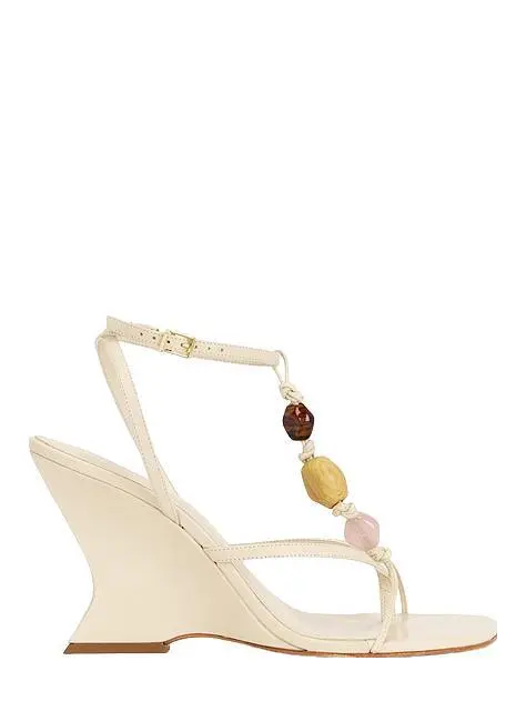 Schutz Amber Wedge Sandals - Neutral