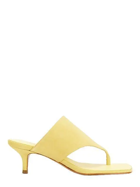Schutz Sage Mid Stiletto Sandal - Yellow