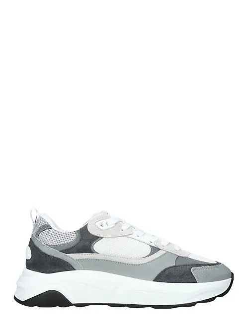 ARNE Flow Runner Leather, Suede And Mesh Trainers - White/comb
