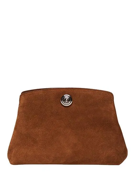 LIFFNER Pushlock Pouch Mini Light Suede - Brown