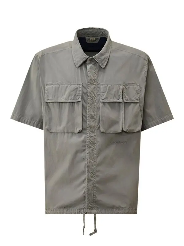 C.P. COMPANY Multi-pocket Short-sleeve Shirt - Gray