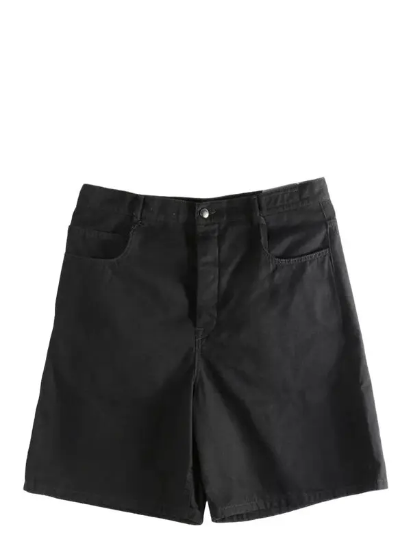 ANN DEMEULEMEESTER Wide-leg Bermuda Shorts - Black
