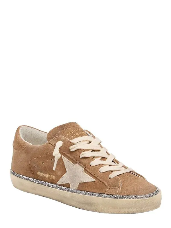 GOLDEN GOOSE Super Star Sneakers - Tabacco/cream/silver