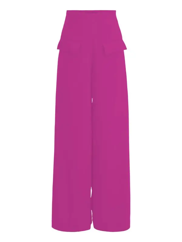 Layo G Stretch Wide-leg Dress Pants - Pink
