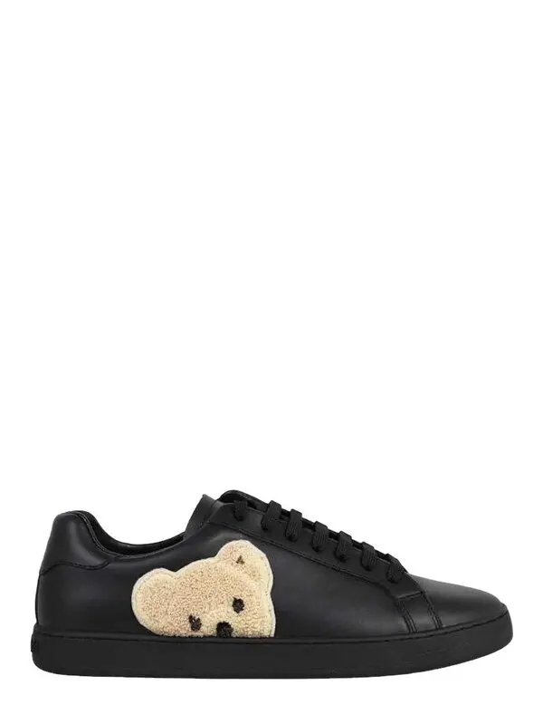 Palm Angels Teddy Bear Tennis Sneakers - Black