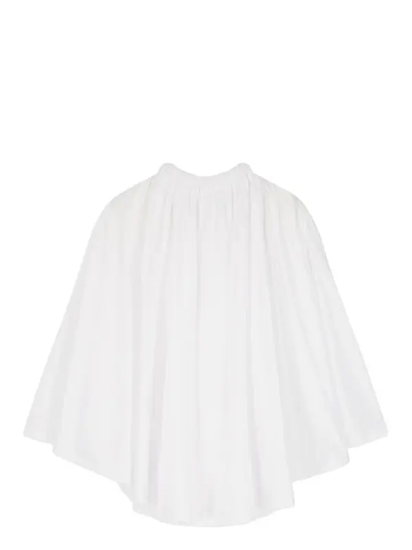 Coperni Pleated Asymmetrical Circle Top - White