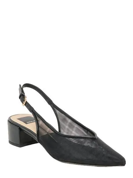 Dolce Vita Cenna Pointed Toe Slingback Pump - Onyx Mesh