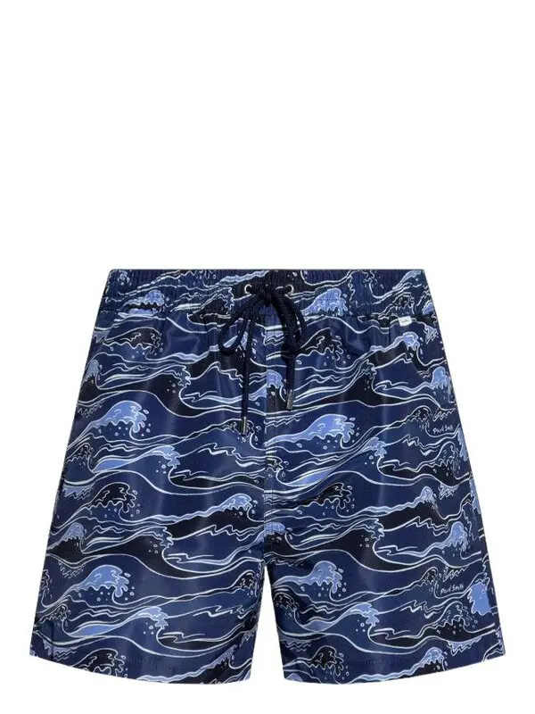 Paul Smith Printed Swim Shorts - Blue