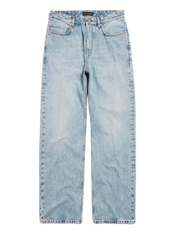 Balenciaga Straight-leg Jeans - Light Blue