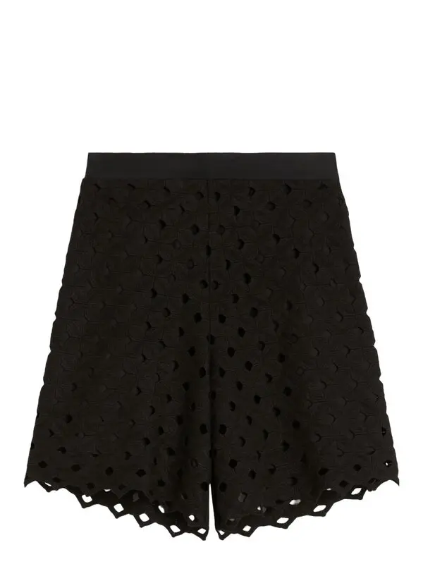 Max Mara Eyelet Shorts - Black