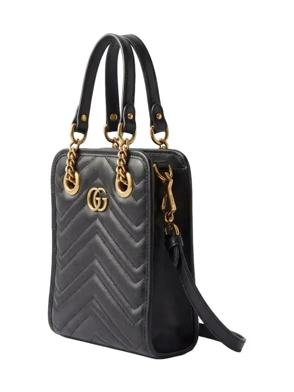 Gucci Mini Marmont Crossbody Bag - Black