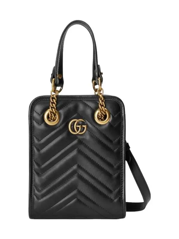 Gucci Mini Marmont Crossbody Bag - Black