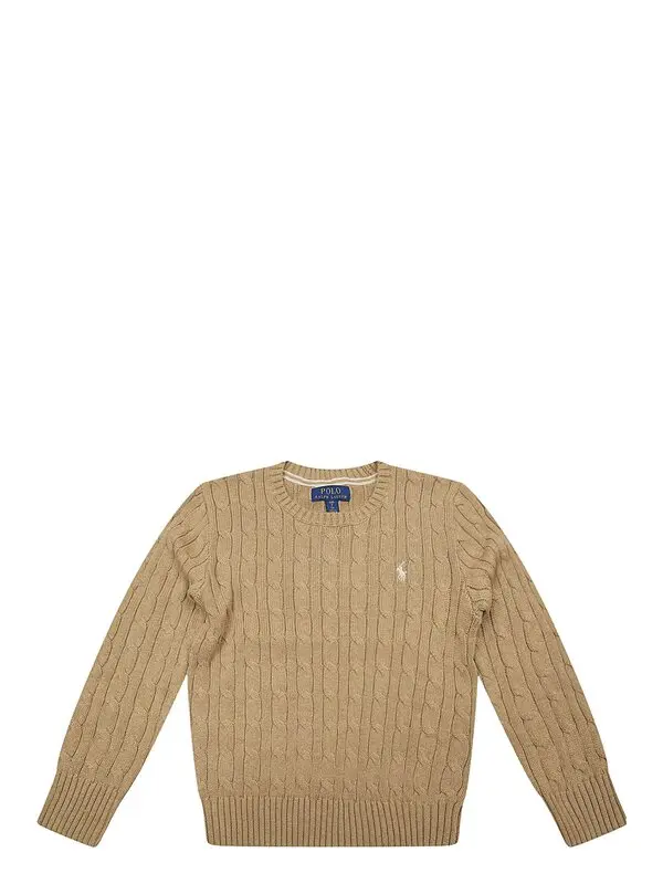 Polo Ralph Lauren Cable Knit Crewneck Jumper - Beige