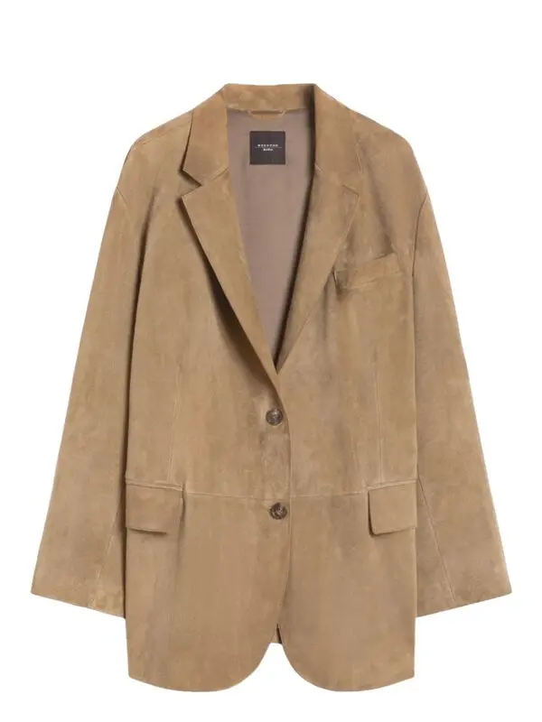 Max Mara Suede Blazer - Mud