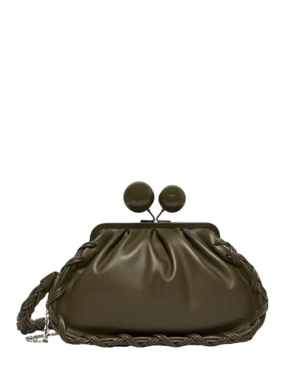 Max Mara Medium Nappa Leather Pasticcino Bag - Khaki