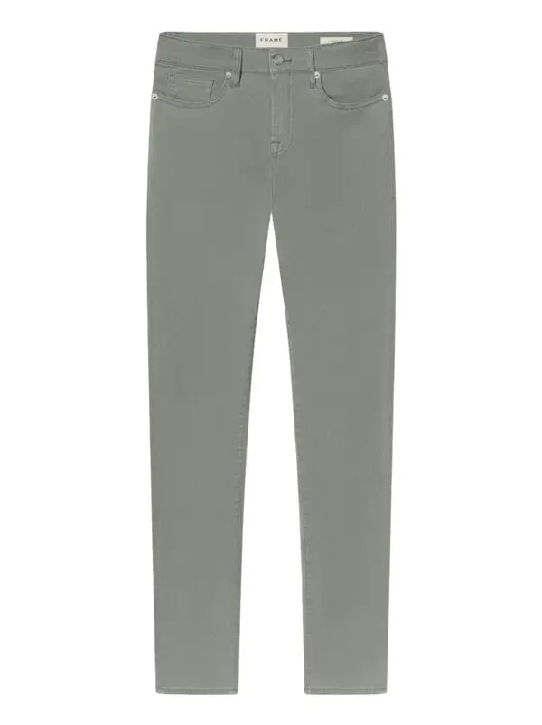FRAME Straight-leg Chino Trousers - Stone Grey