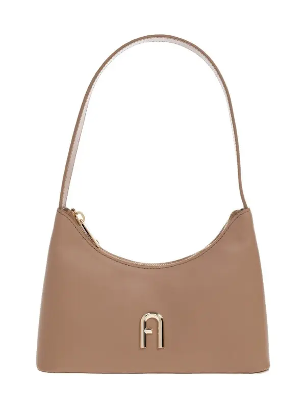 Furla Diamante Logo Plaque Mini Shoulder Bag - Brown