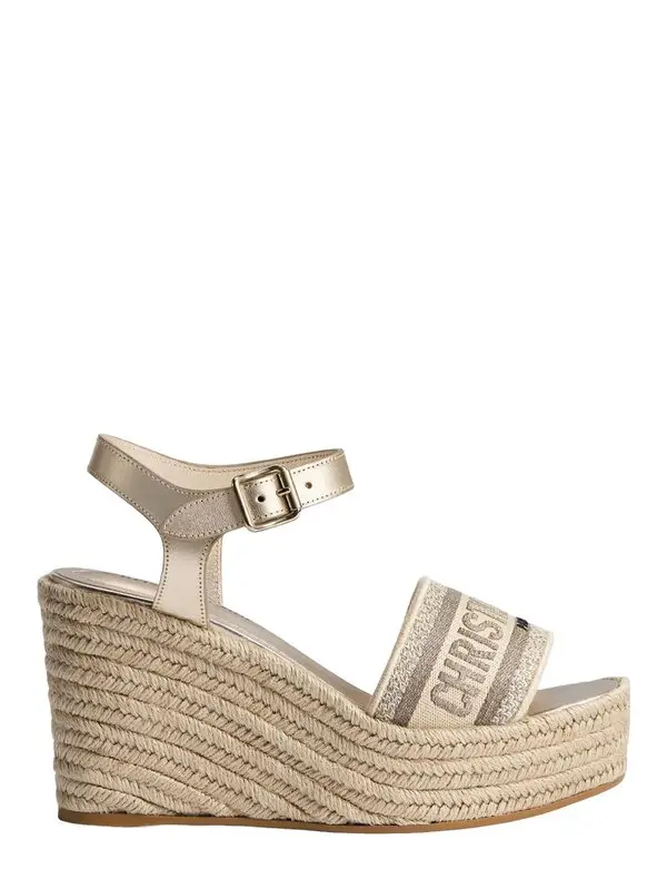 Dior Dway Wedge Sandal - Nude