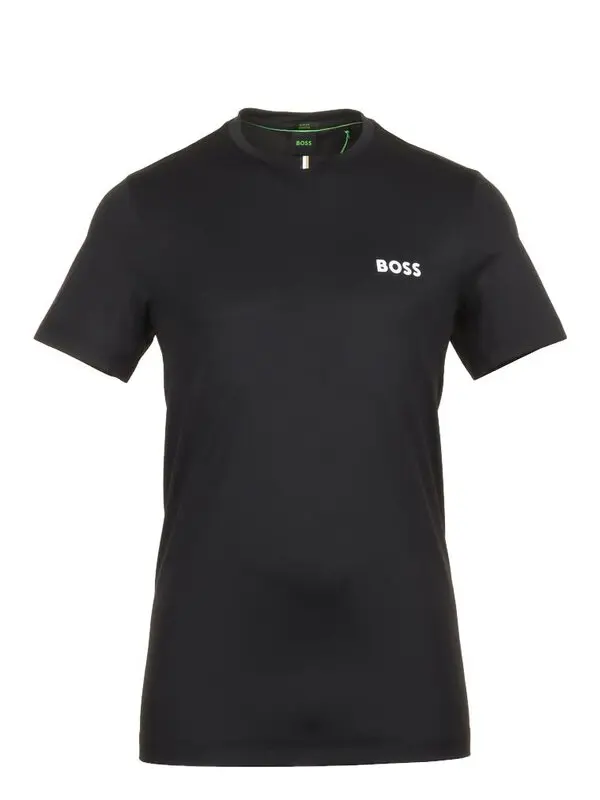 Hugo Boss Moisture-wicking Piqué Active T-shirt - Black