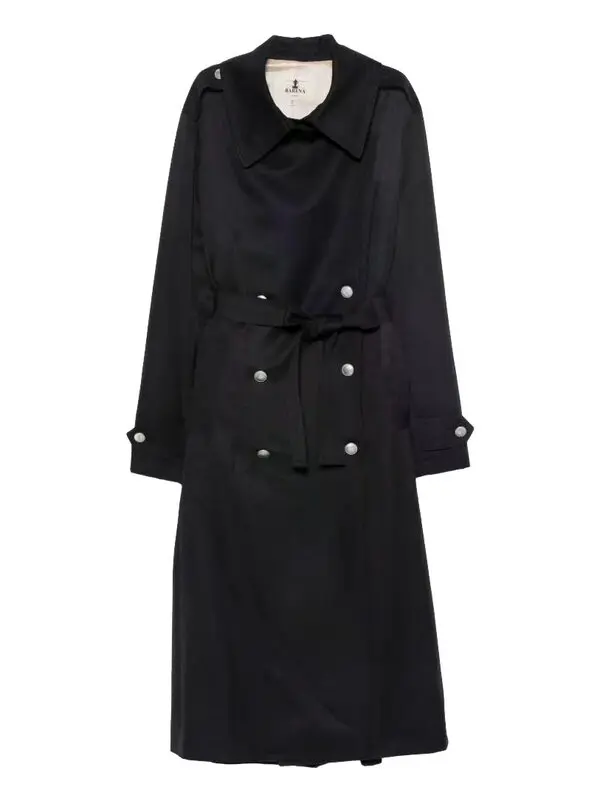 Barena Venezia Penny Double-breasted Belted Coat - Blue