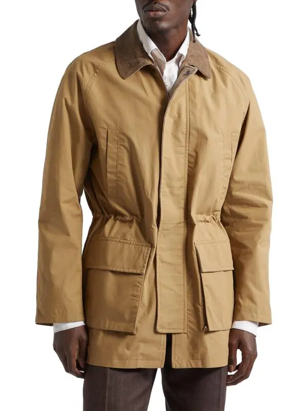 J. MUESER Waxed Cotton Game Coat - Tan Wax