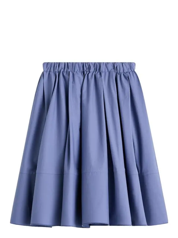Scanlan Theodore Parachute Cotton Bonded Mini Skirt - Denim