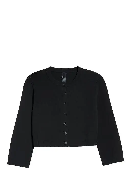 SKIMS Cropped Cardigan - Obsidian