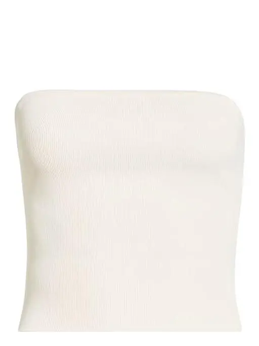 SKIMS Refined Knit Strapless Tube Top - Egret