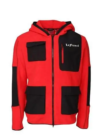 PUMA Hoops X La France X Holiday Sherpa Full Zip Hoodie - For All Time Red/puma Black