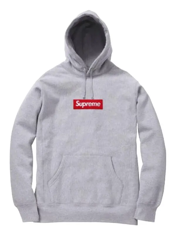 Supreme Box Logo Pullover Hoodie - Grey