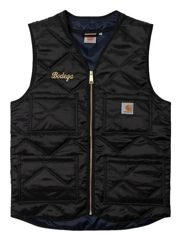 Carhartt Wip X Bodega Hard Days Work Quilted Vest - Black