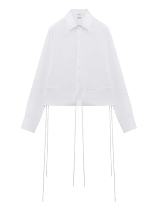 Alexander McQueen Drawstring Waist Shirt - Optical White