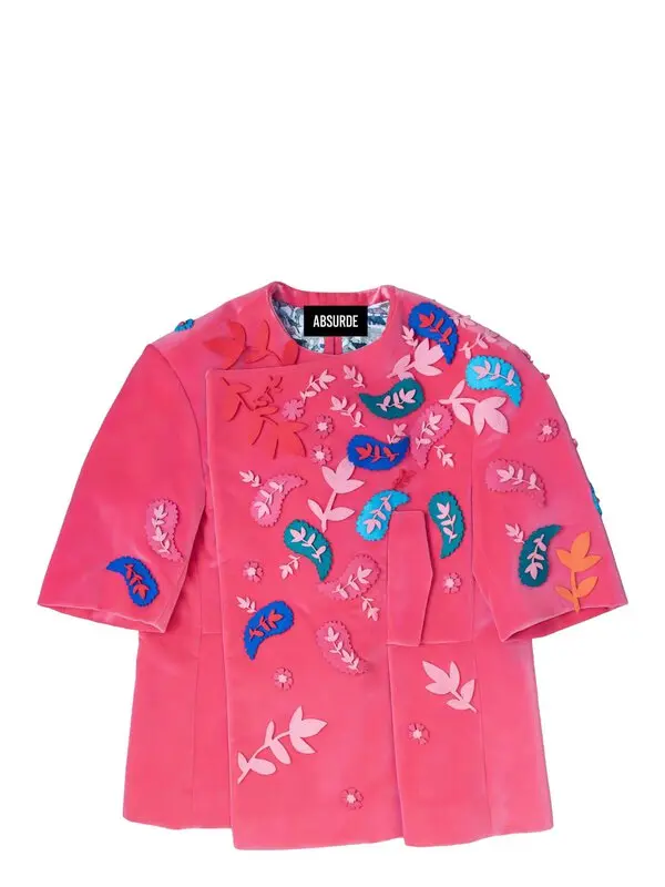 ABSURDE Matisse Velvet Jacket - Pink