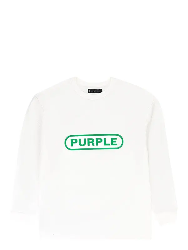 PURPLE BRAND Textured Jersey Long-sleeve Tee - White