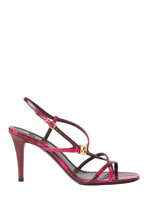 Fendi Strappy Sandals - Red
