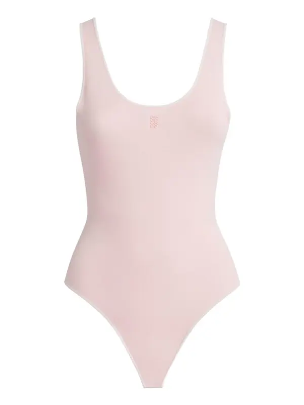 Sandro Knit Scoop-neck Bodysuit - Pink
