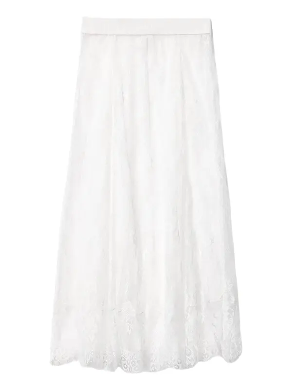 ALLSAINTS Lace Arran Maxi Skirt - White
