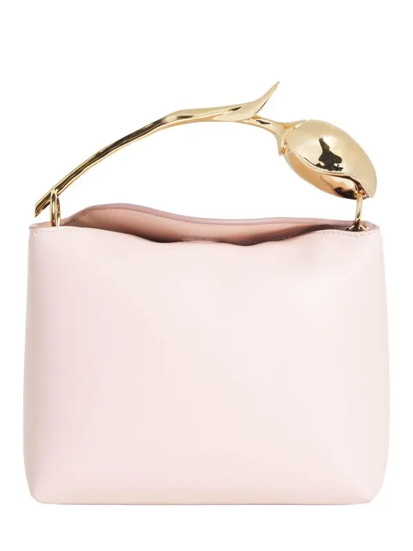 Erdem Mini Leather Bloom Top Handle Bag - Pink